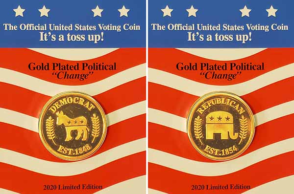 The Voting Coin | Political Decision Maker